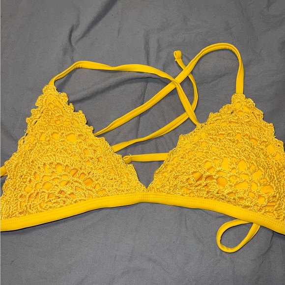 Swim | Target Yellow Floral Bikini Top | Poshmark